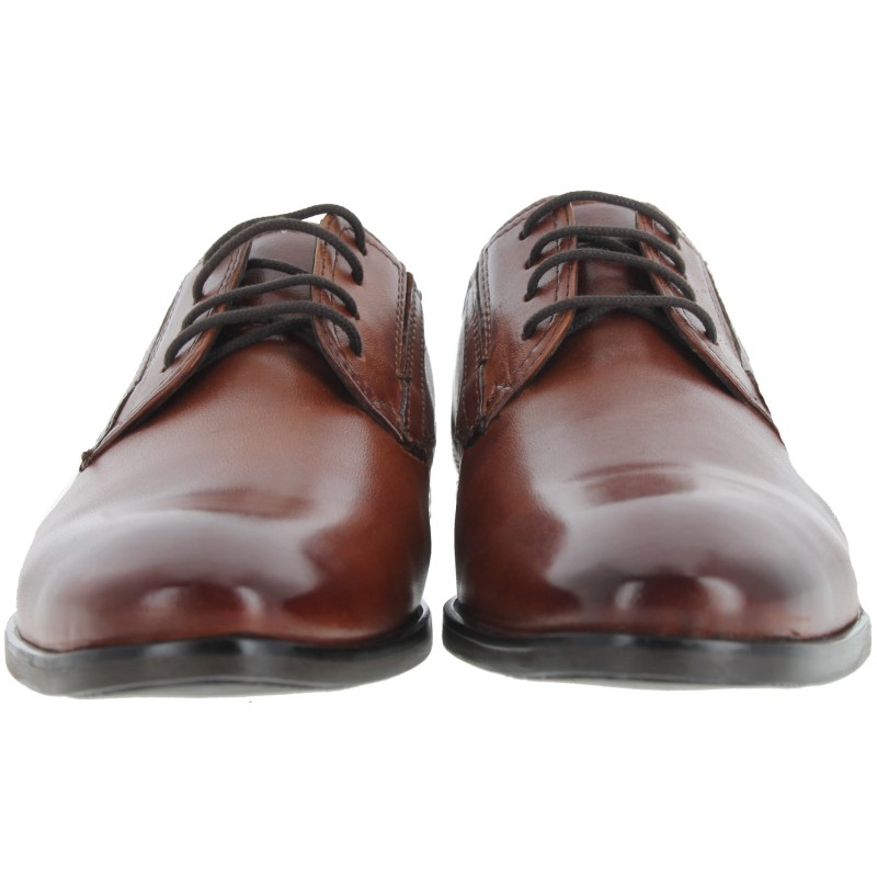 Savio Evo Cognac Leather Business Lace Up Shoes | Hand Finished Comfort