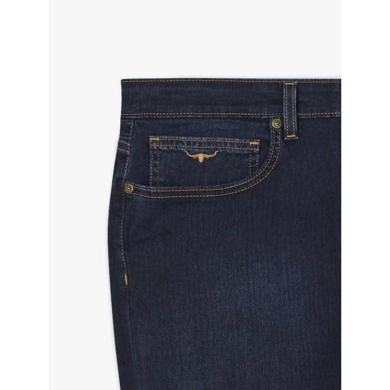 Straight Leg Stretch Jeans Classic 5 Pocket Denim Style